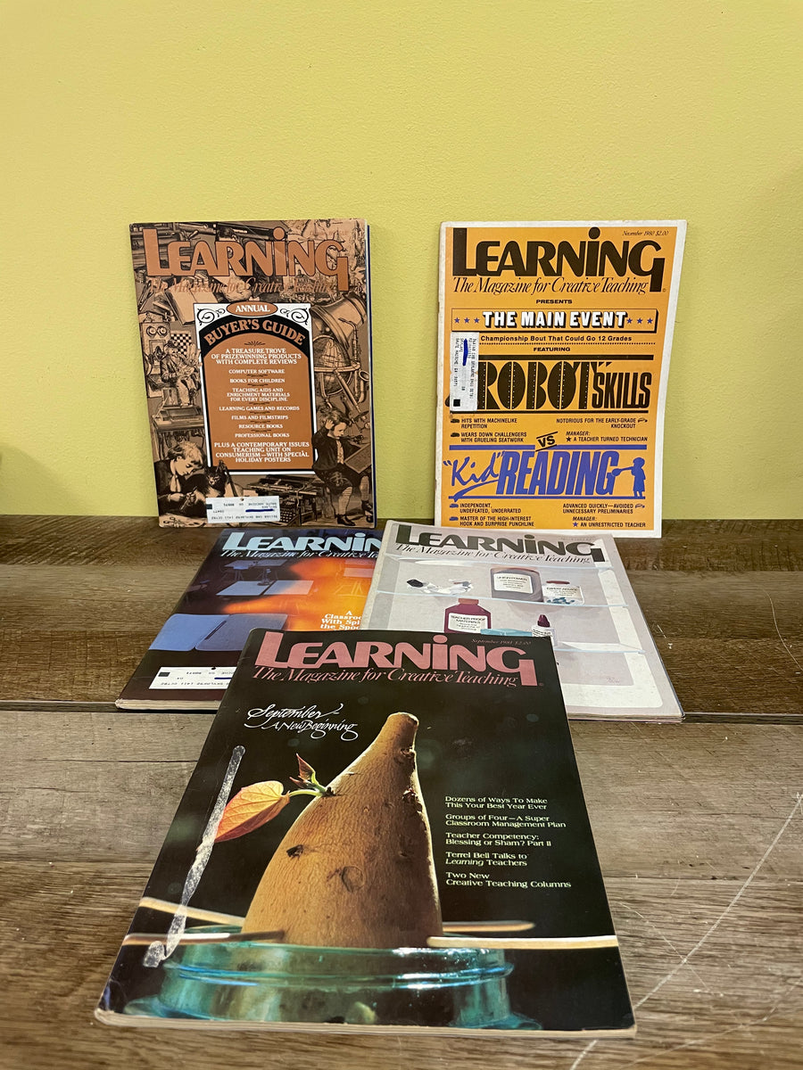 Vintage LEARNING MAGAZINE The Magazine For Creative Teaching Lot/5 Edu ...